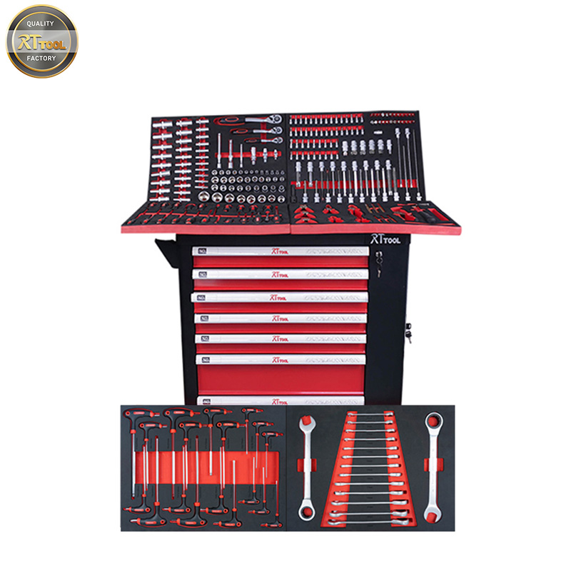 Manufacture 252PCS Heavy Duty Trolley Cabinet With Hand Tool Set